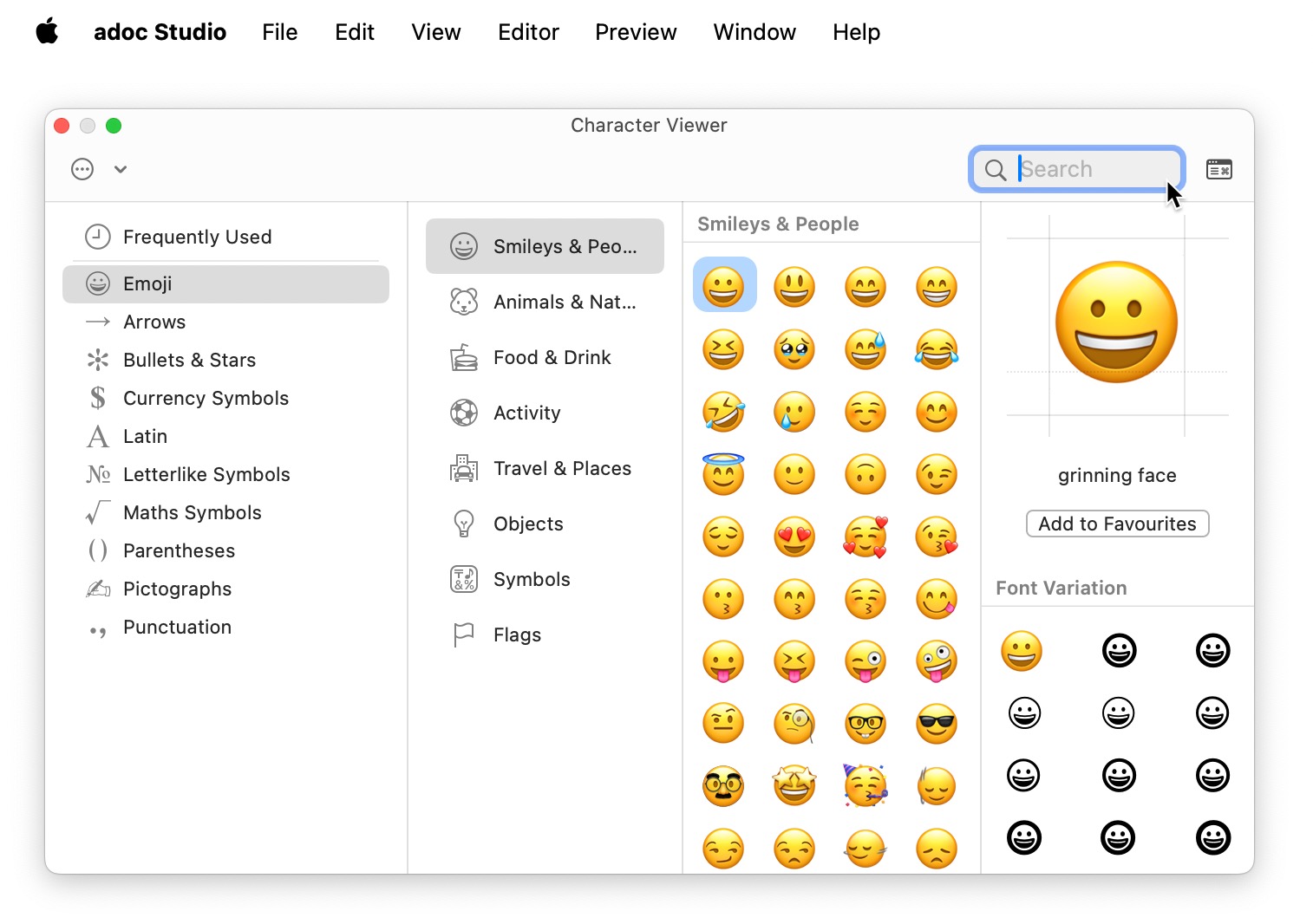 Using Emojis in macOS: How to Access Them via the Menu